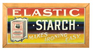 Elastic Starch Sign • Antique Advertising