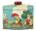 Peter Rabbit Talc Tin • Antique Advertising