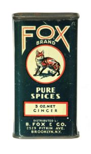 Fox Spice Tin • Antique Advertising