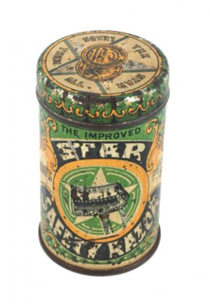 Star Safety Razor Tin • Antique Advertising