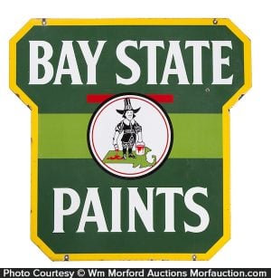 Bay State Paints Sign • Antique Advertising