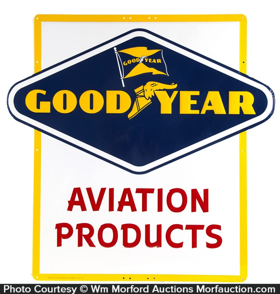 Good Year Aviation Products Sign • Antique Advertising