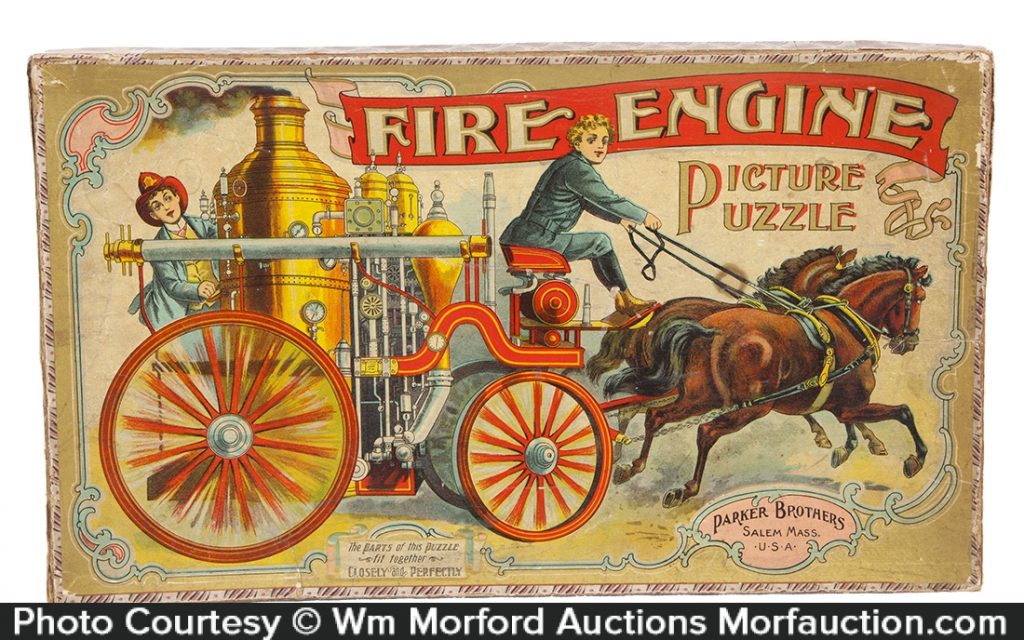 Fire Engine Picture Puzzle • Antique Advertising