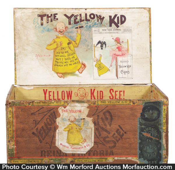 Yellow Kid Cigar Box • Antique Advertising