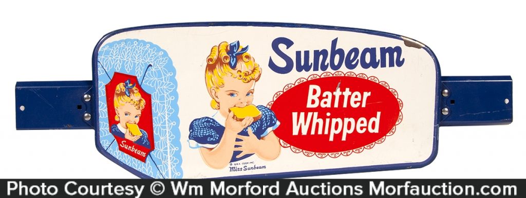 Sunbeam Door Push • Antique Advertising