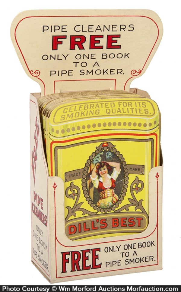 Dill's Best Pipe Cleaner Display • Antique Advertising