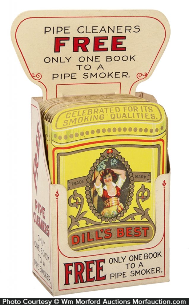 Dill's Best Pipe Cleaner Display • Antique Advertising