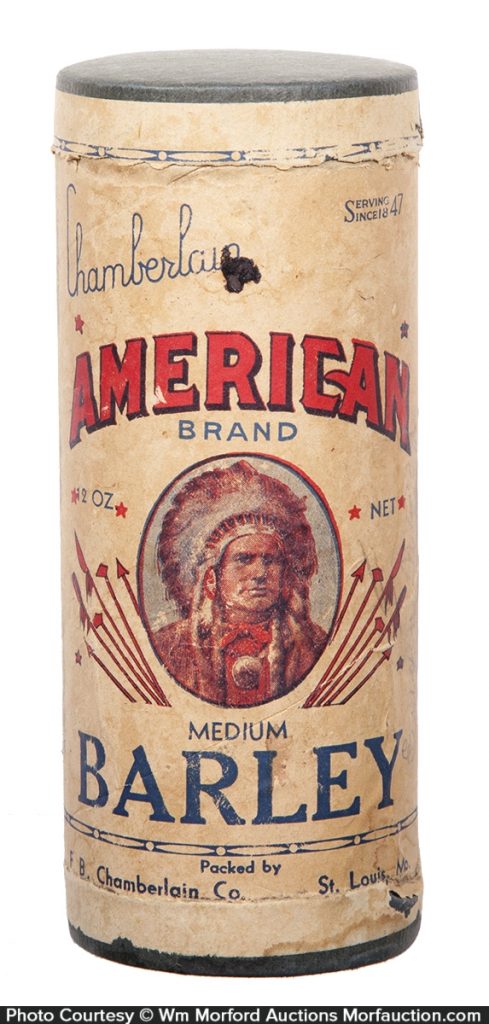 American Barley Container • Antique Advertising