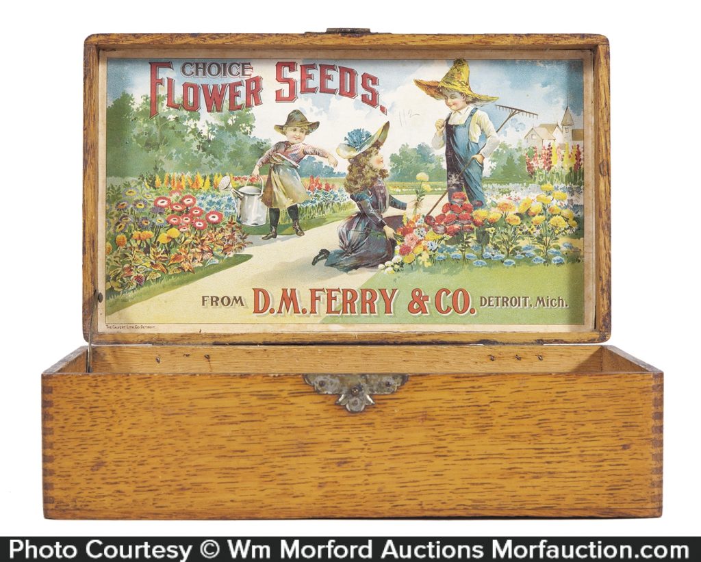 Ferry Choice Flower Seeds Box • Antique Advertising