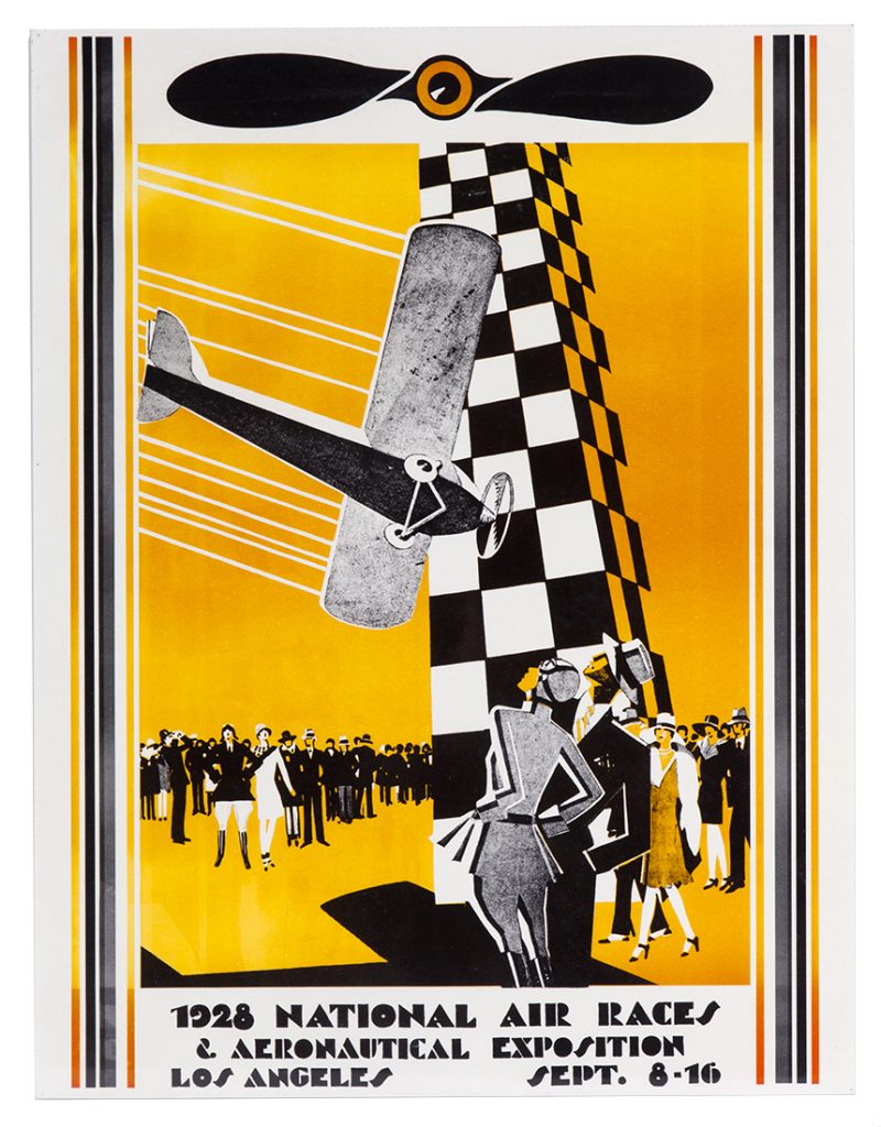 1928 National Air Races Poster • Antique Advertising