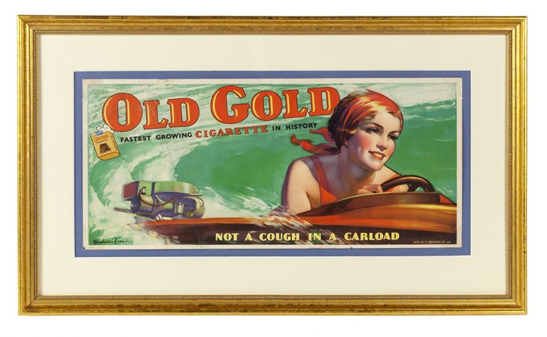 Old Gold Cigarettes Sign • Antique Advertising