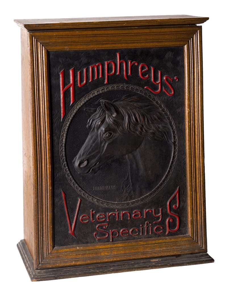 Humphrey's Veterinary Specifics Cabinet • Antique Advertising