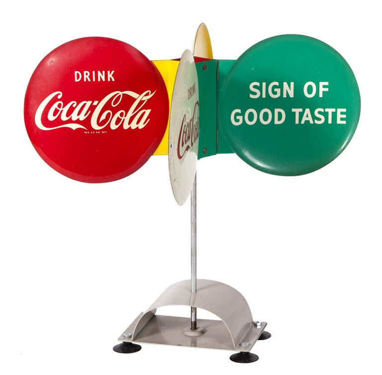 Coca-Cola Spinner Sign • Antique Advertising